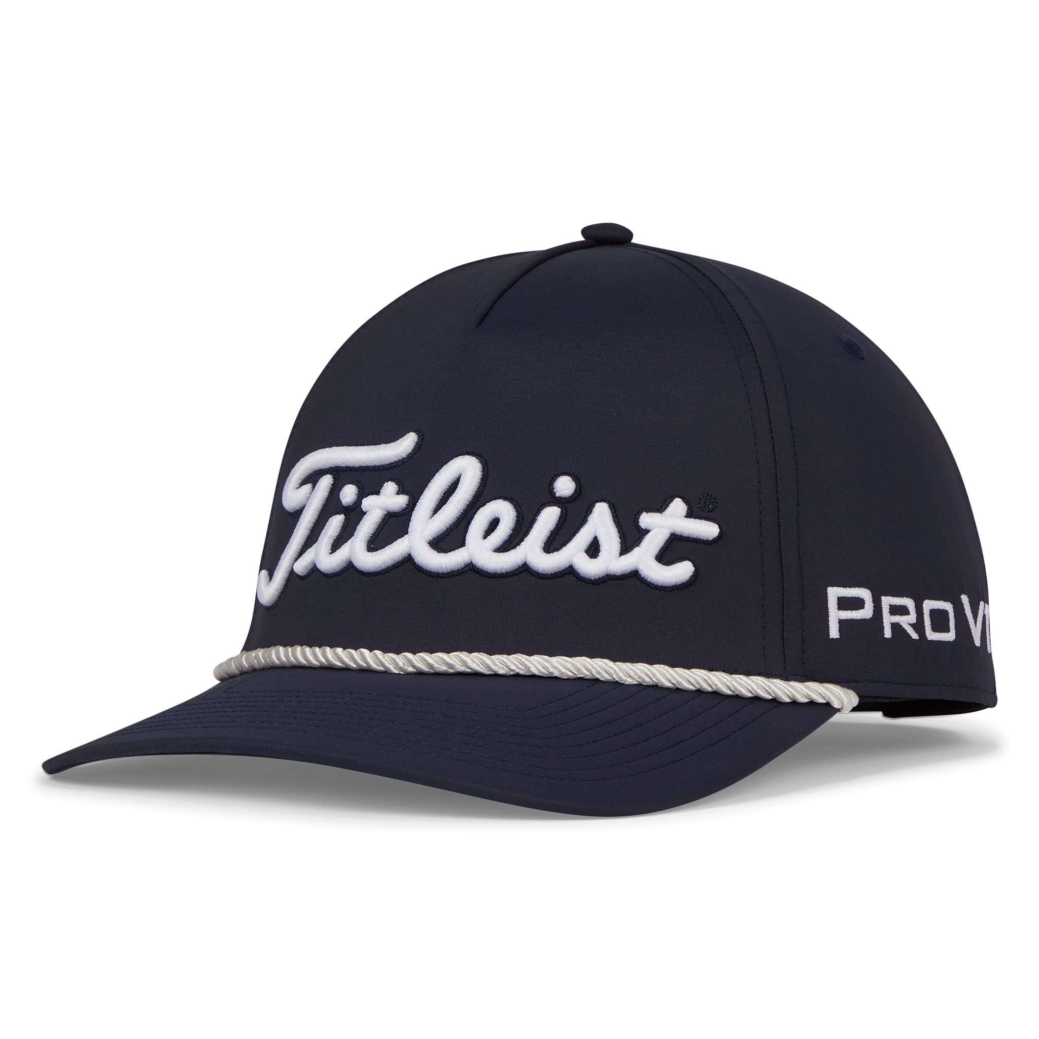 Titleist Men's Standard Tour Rope Golf Hat, Navy/White, One Size