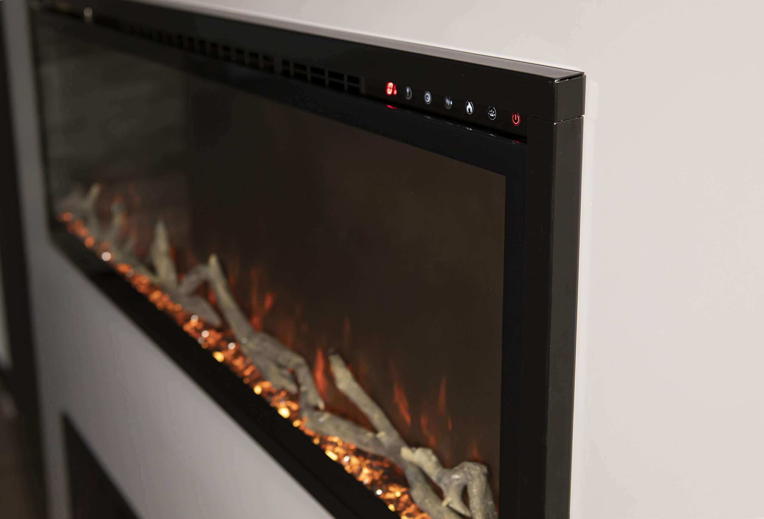 Modern Flames Spectrum Slimline Reliable Electric Fireplace | Customizable Hybrid-FX Flame LED Light Ambience | Remote Controlled | 60 Inch