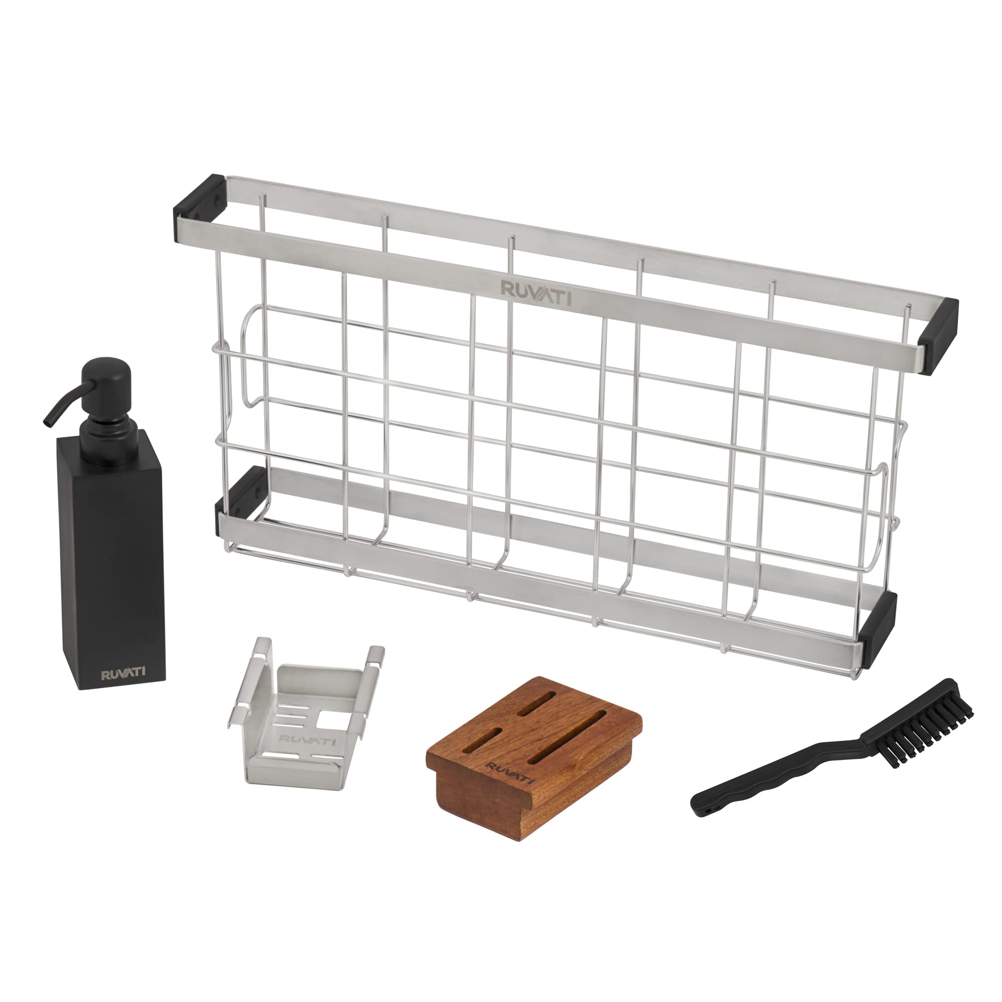 Ruvati Multi-function Workstation Organizer and Caddy with Soap Dispenser and Knife Block - RVA1580