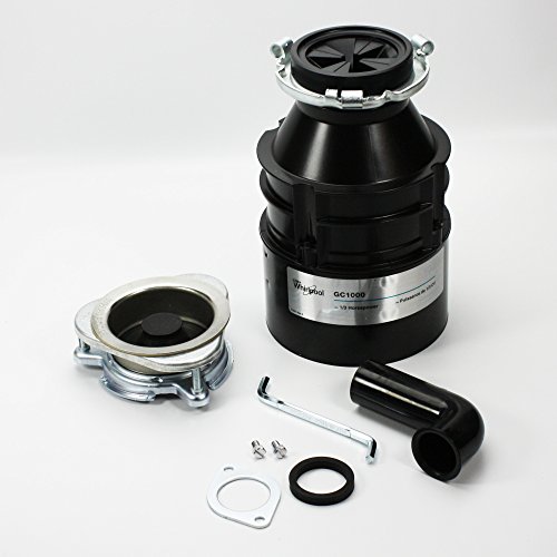 Whirlpool GC1000XE 1/3 hp in Sink Disposer, Black