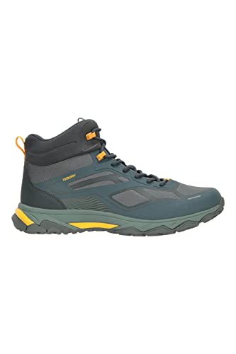 Mountain Warehouse Scope Mens Sporty Waterproof Boots - IsoDry, Synthetic & Mesh Upper Green 8 M US Men