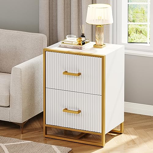 YITAHOME 2 Drawer File Cabinet, Large Lateral Filing Cabinet for Home Office, White
