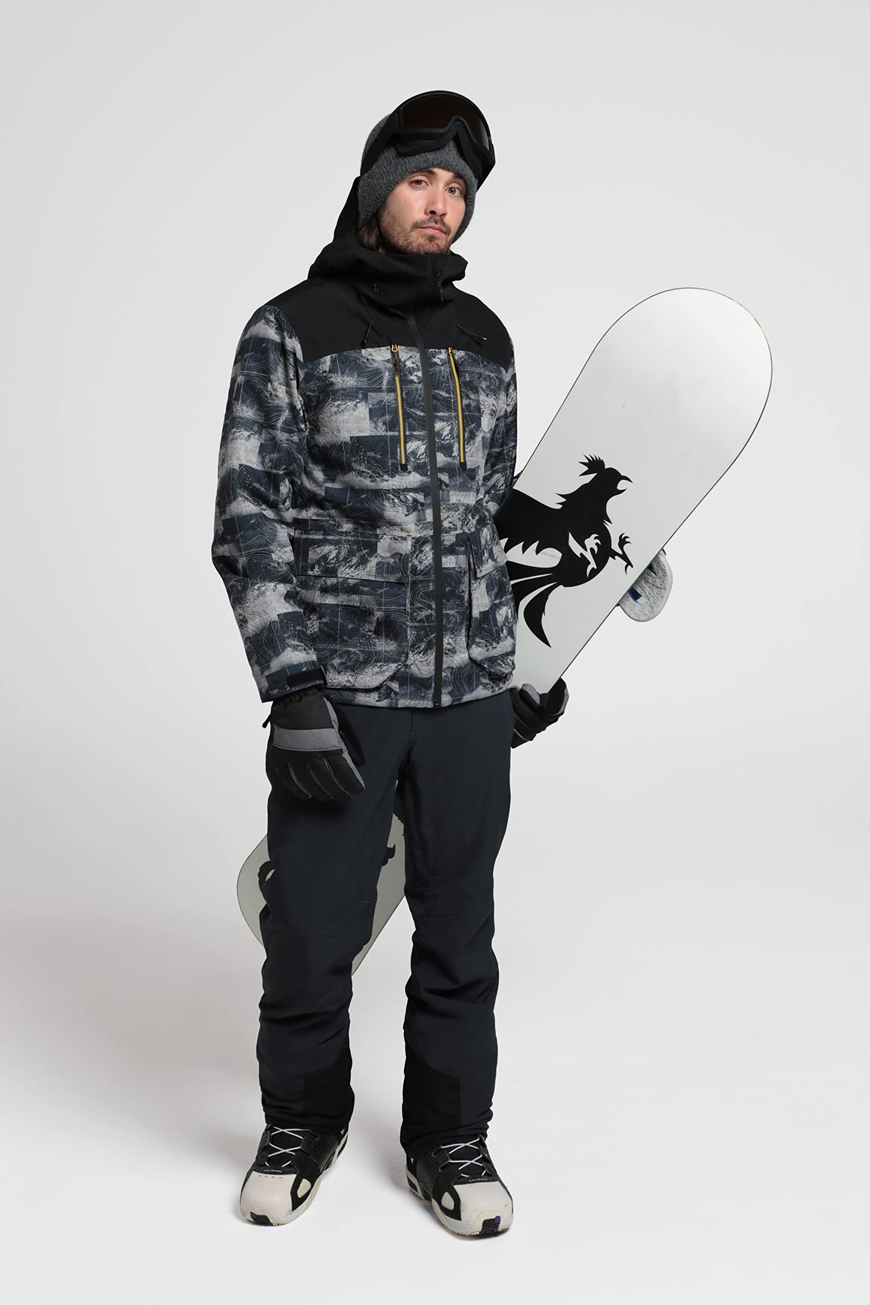 Mountain Warehouse Drayton Mens Waterproof Padded Ski Jacket - Breathable, Taped Seams, Warm & Cosy Navy 4X-Large