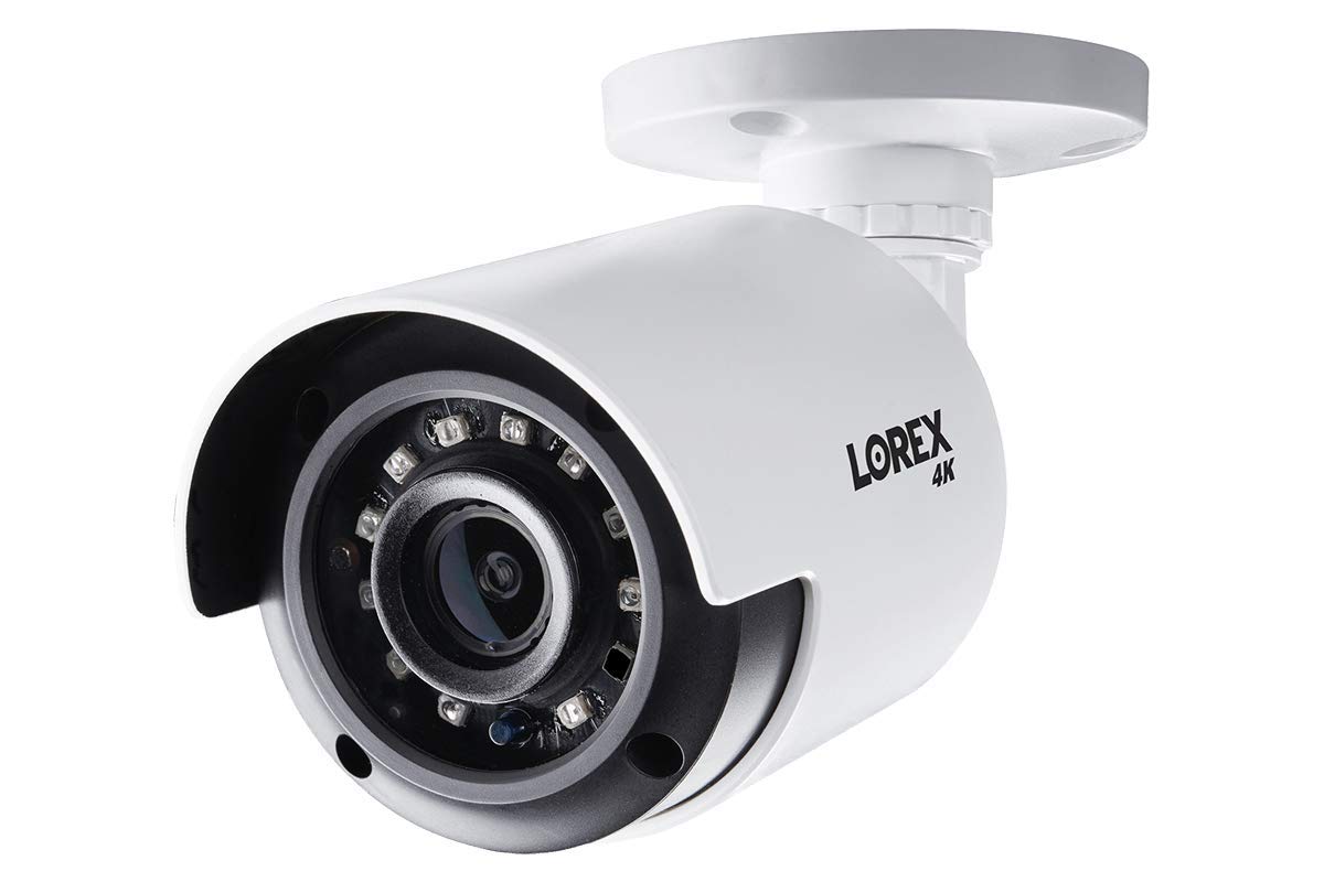 Lorex 4K Security Camera System, Ultra HD Indoor/Outdoor Analog Wired Bullet Cameras with Motion Detection Surveillance, Color Night Vision & Smart Home Compatibility, 1TB 8 -Channel DVR, 8 Cameras