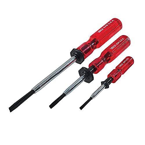 Klein Tools SK234 Slotted Screw-Holding Screwdriver Set, 3/16-Inch, 1/4-Inch and 5/16-Inch Slotted Tips