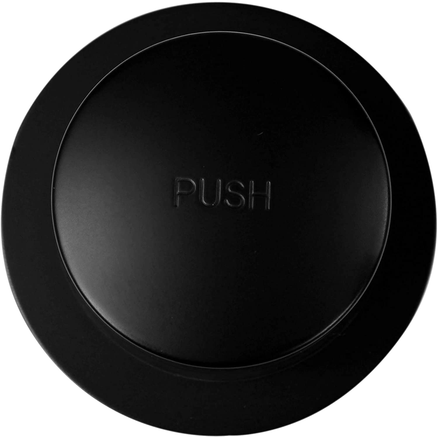 Westbrass D93-62 1-1/2" Coarse Thread Tip-Toe Bathtub Drain Plug Trim Set with One-Hole Overflow Faceplate, 1-Pack, Matte Black