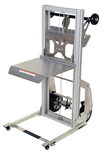 Vestil PALL-200 Aluminum Portable Load Lifter 32-7/16 in. x 12-1/8 in. x 44-15/16 in. 200 Lb. Capacity Silver
