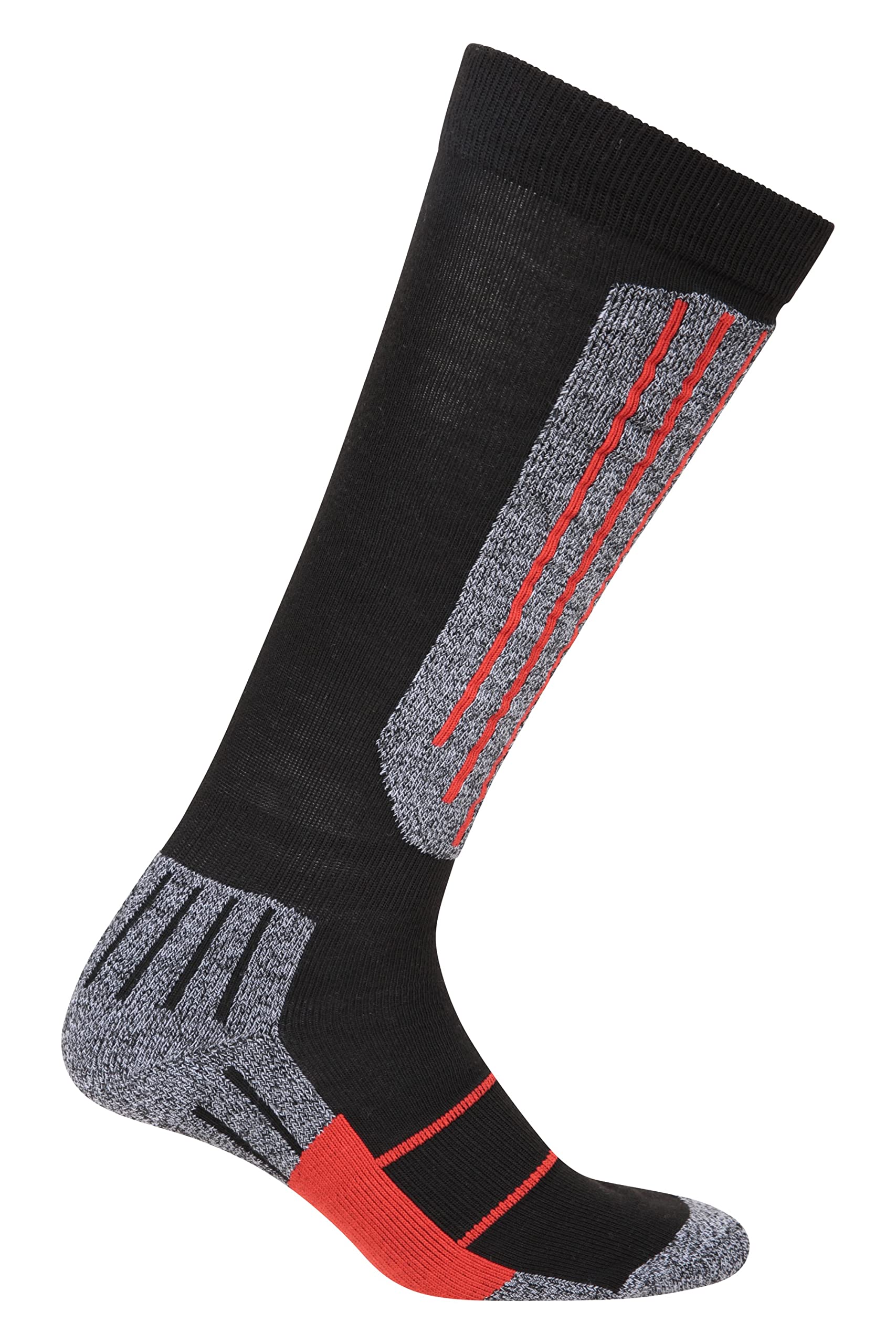 Mountain Warehouse Mens Winters Ski Accessories Set - Waterproof Gloves, Reversible Beanie, Socks Red X-Large