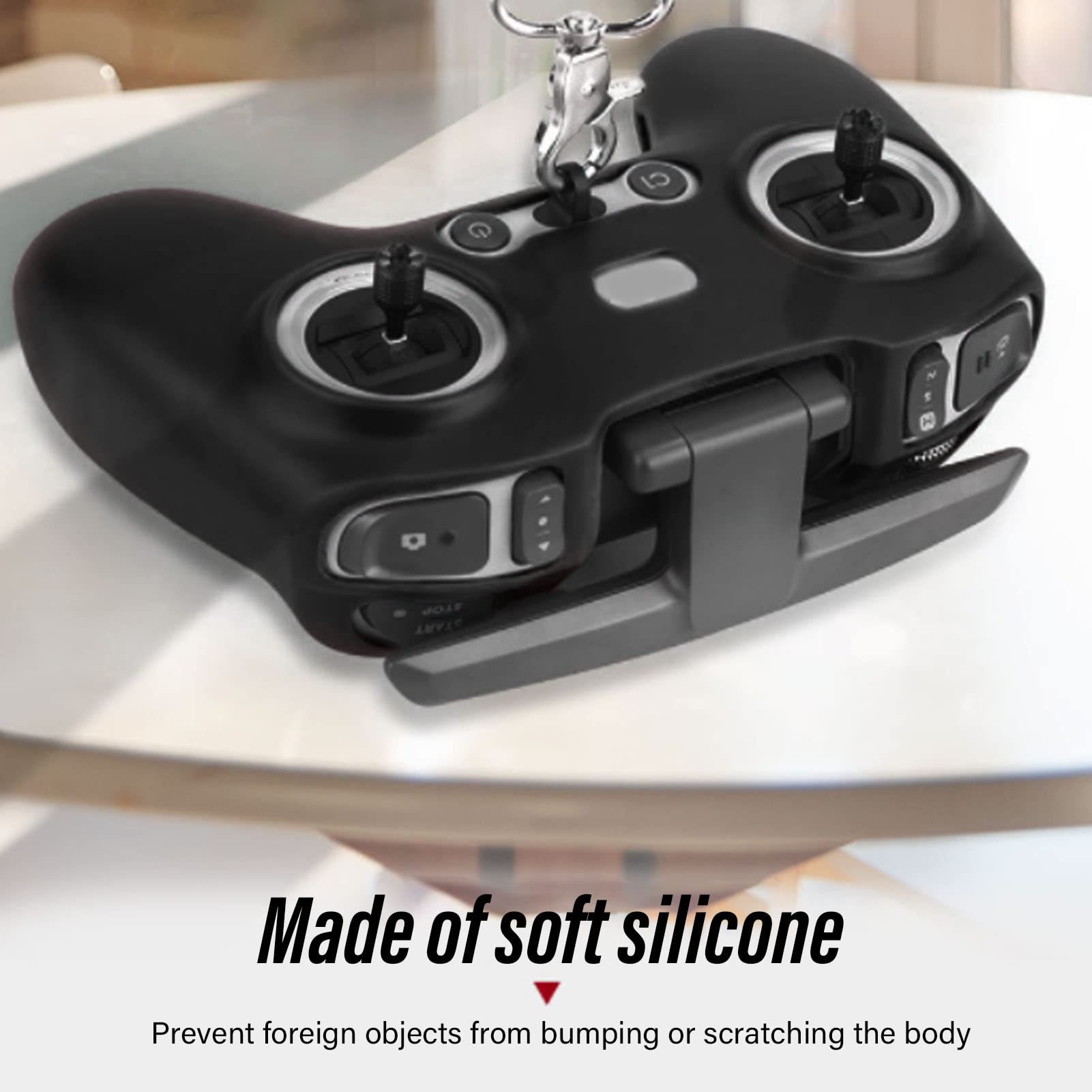 UBEF Controller Protector ScratchProof Oil Spray Coating Controller Protective Case for Drone Accessories (Black)