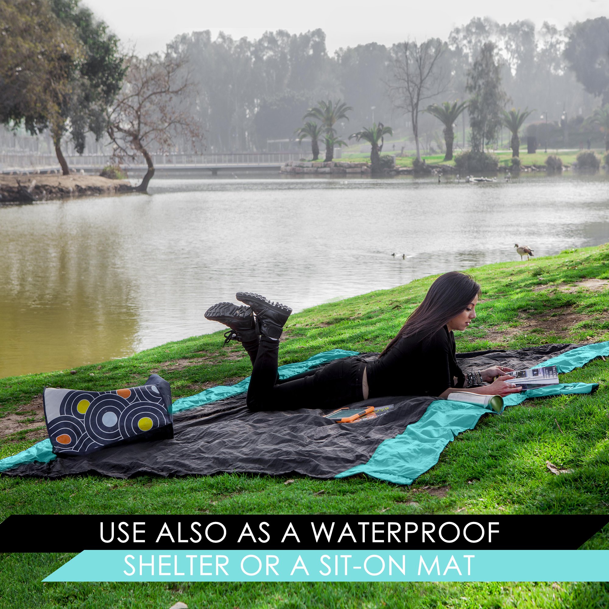 Lightweight Double Camping Hammock - Adjustable Tree Straps & Ultralight Carabiners Included - Two Person Best Portable Parachute Nylon Hammocks for Hiking, Backpacking, Travel & Backyard - Easy Setup