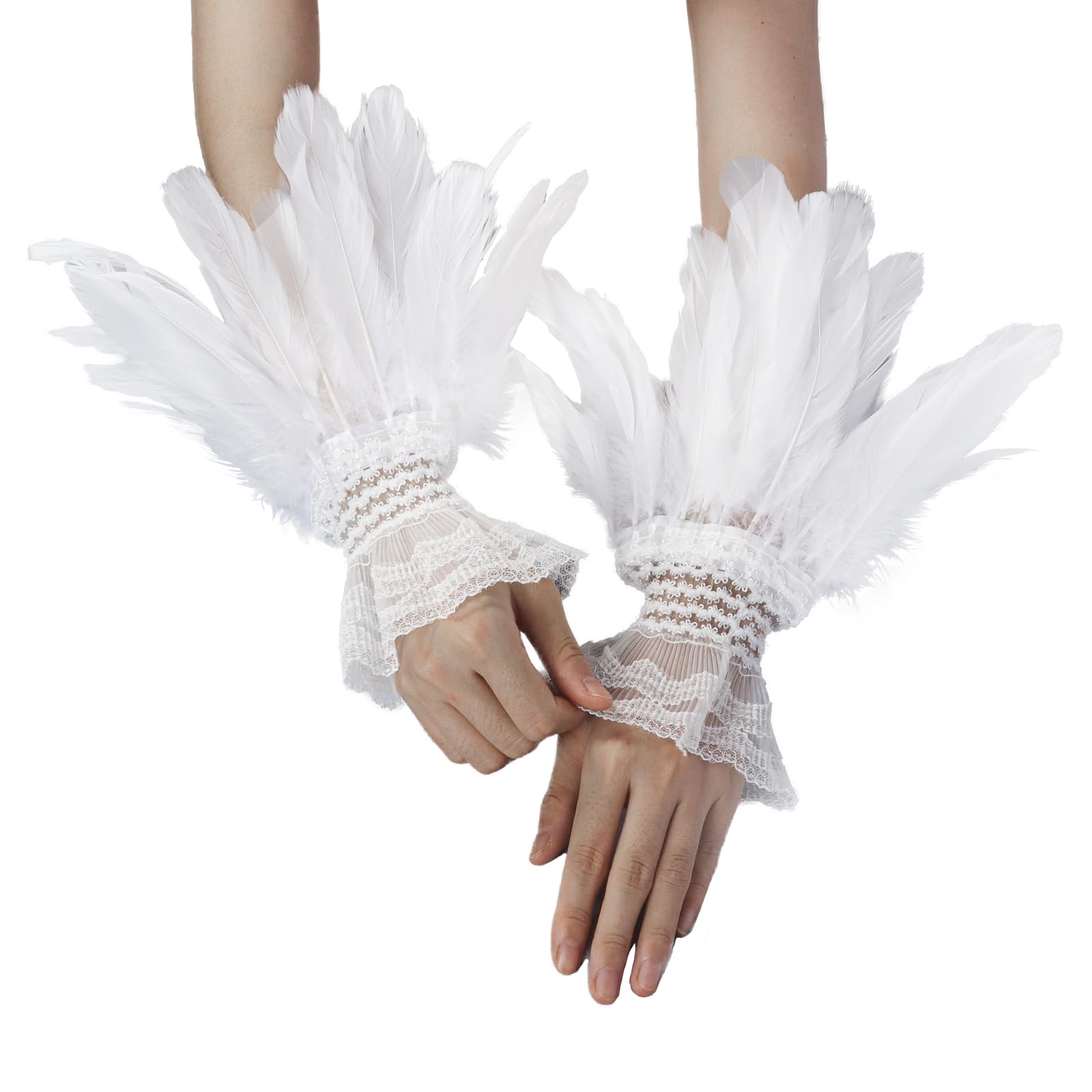 Klfoho Women's Gothic Gloves (A01-black)