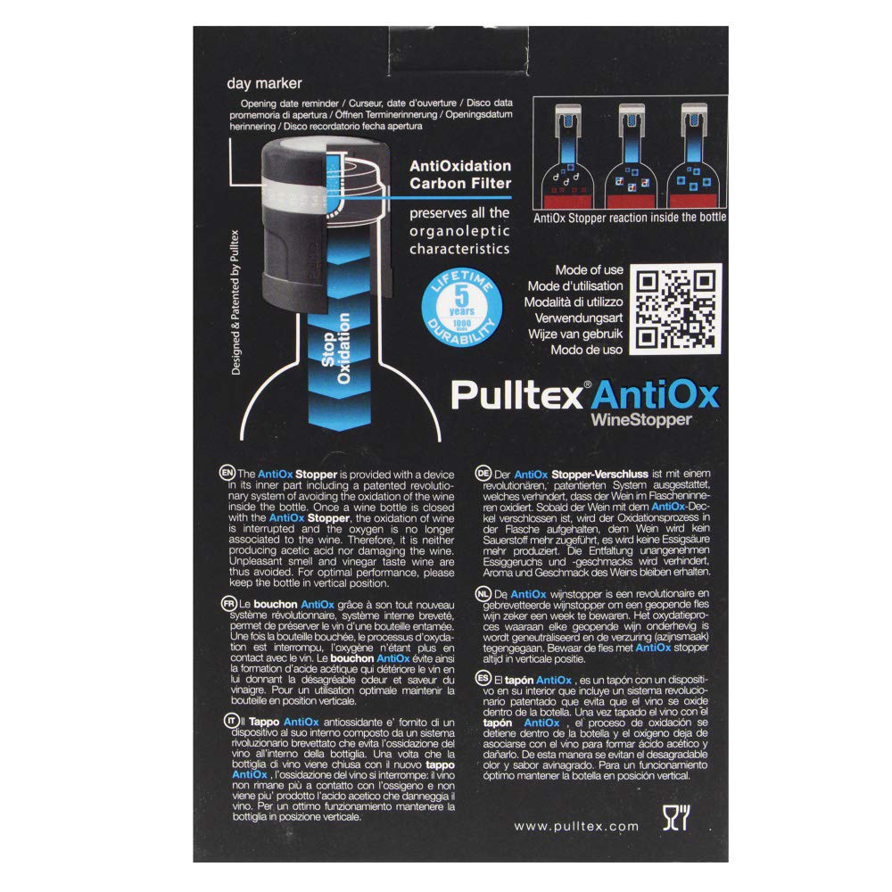 Pulltex Antiox Deluxe Carbon Filter Wine Preserving Stopper