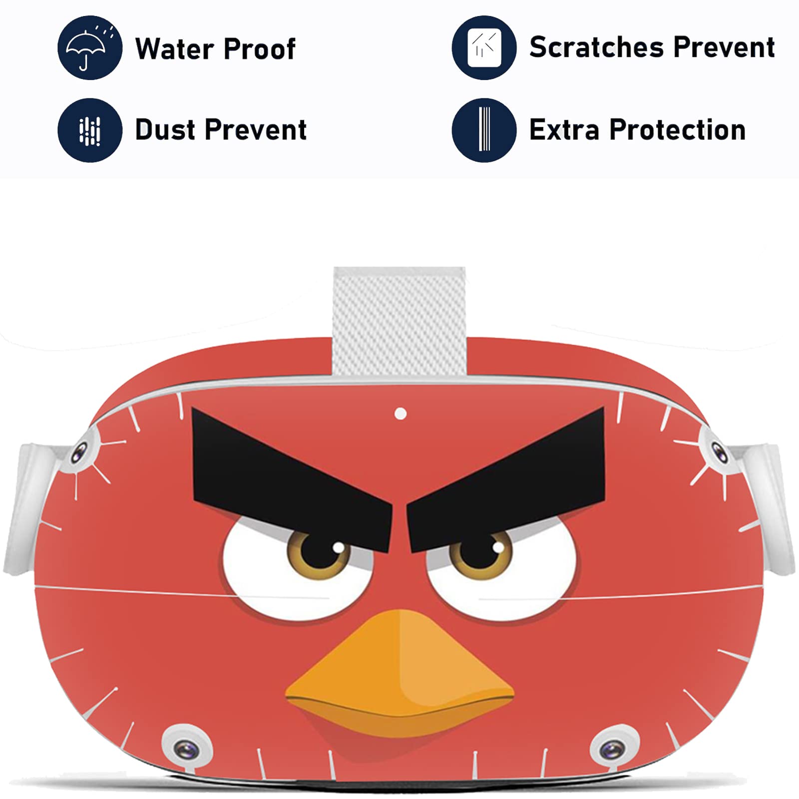 Oculus Quest 2 Stickers Eyes Anime VR Decal Skin for Headset and Controller Stickers Oculus Quest 2 Skins Vinyl Decal Stickers Skin for Oculus Quest 2 Protective Stickers Quest 2 Accessories Protective Decal
