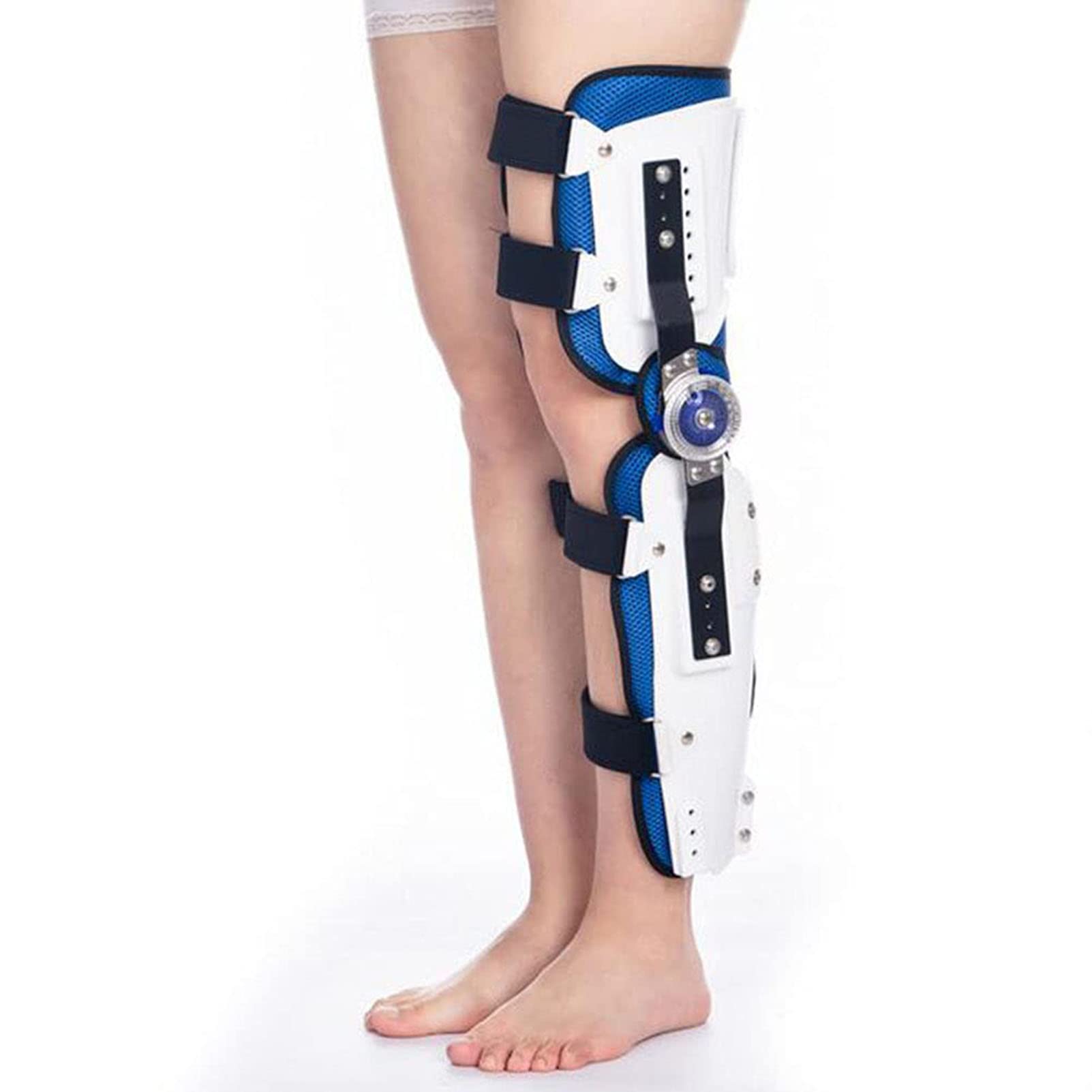 NYSJTYD Hinged Knee Hip Support Brace, Knee Ankle Foot Orthosis Brace, Hip Walking Fixed with Walking Boots Brace Knee Surgery Ligament Support, Injuriesfracture Ligament Injury