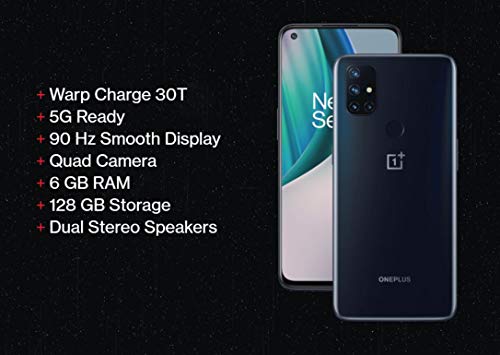Unlocked OnePlus Nord N10 5G - 128GB - Midnight Ice - BE2026 (Renewed)