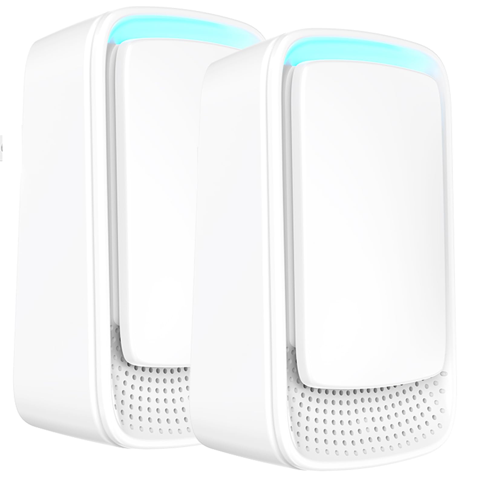 Upgrade Air Ionizer for Home, Portable Air Purifier Negative Ion Generator,Filterless Mobile Air Ionizer,Air Fresher for Kitchen Odors,Home,Office,Allergies,Smokers, Toilet,Bathroom (White 2)