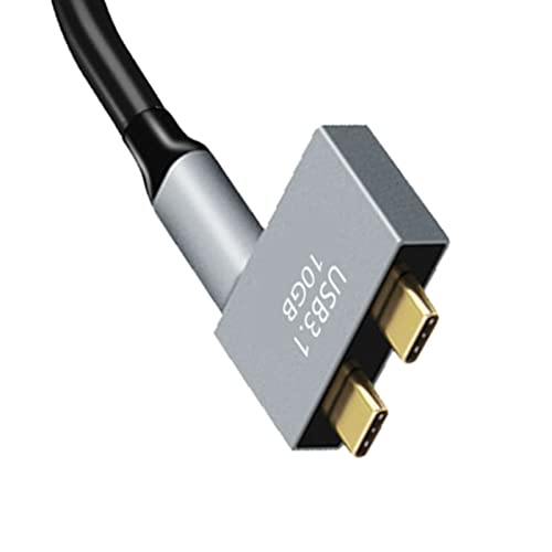 USB-C Hub High Speed Portable 10 in 1 Dual Type-C to Dual -Compatible VGA USB-C Adapter Compatible with Pro/Air