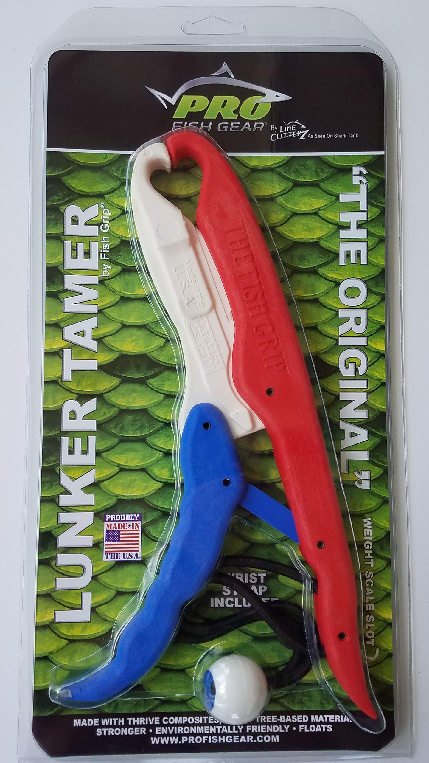 LINE CUTTERZ Unique Patented and Safe, Floating Lunker Tamer Fish Gripper with Wrist Strap - Hero Limited Edition