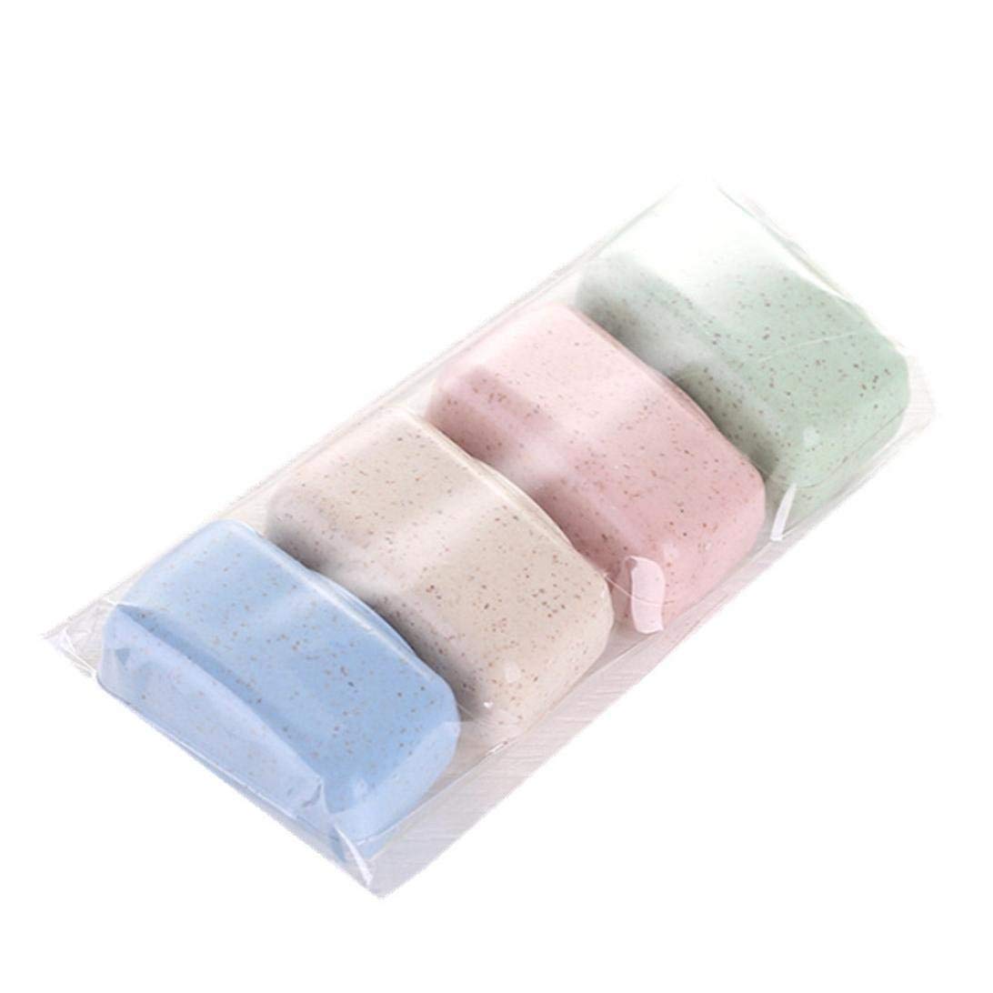 UKD PULABO Strong and Long-LastingToothbrush Case, 4Pcs Set Toothbrush Head Case Cover Wash Brush Cap Box for Home,Outdoor Travaling Protection,Toothbrushes Holder Creative Useful as shown