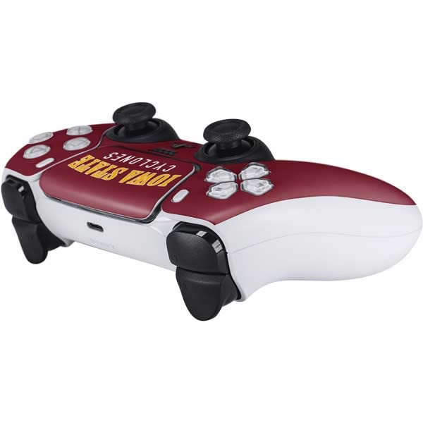 Skinit Decal Gaming Skin Compatible with PS5 Controller - Officially Licensed Iowa State University Collegiate Text Design