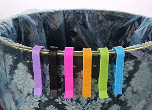 PULABO Strong and Long-LastingReusable Plastic Rubbish Bin Garbage Bag Clamp Clip Holder 2 pcs
