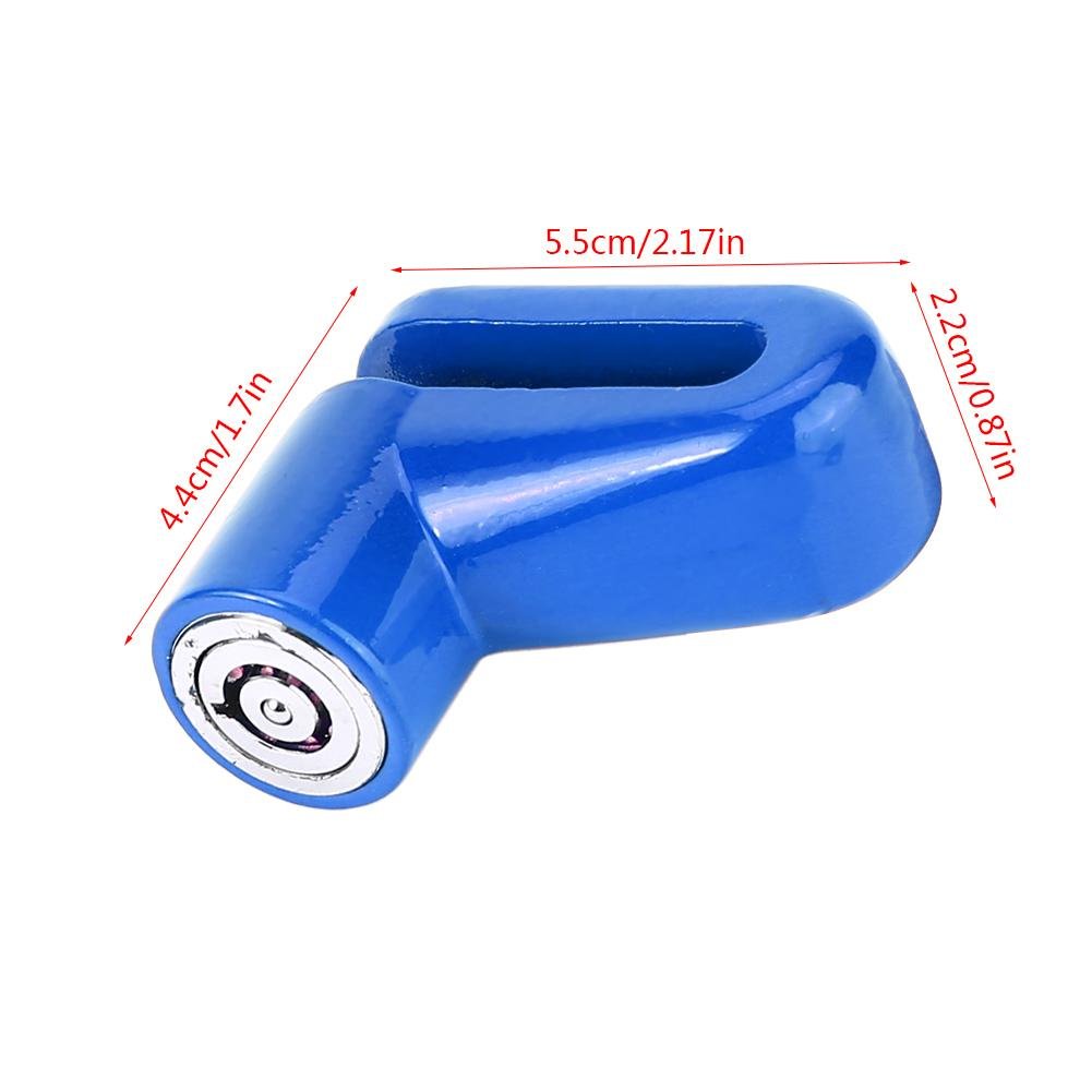 OUKENS Bicycles and Spare Parts Bicycle Lock, 3 Colors Metal Bike Lock Disc Brakes Anti Theft Bicycle Locks with Plastic