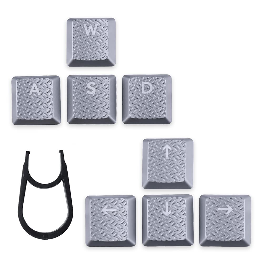 Texture Tactility Backlit keycaps Key Cap Replacement for GL Tactile Switch Logit G813 G815 G913 G915 TKL RGB Mechanical Gaming Keyboard (8 Keys, White)