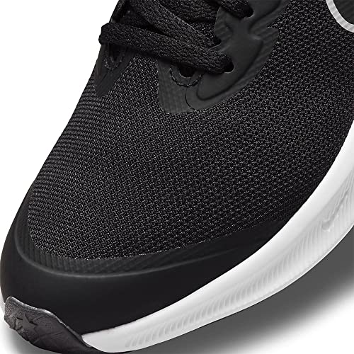 NIKE Girl's Running Shoes, Black Grey Dark Smoke White, 37.5 EU