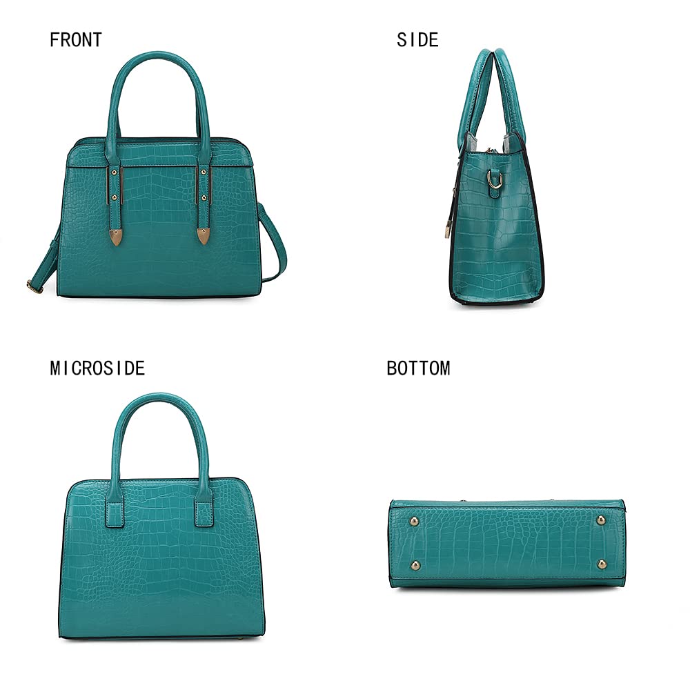 MKF Collection Satchel Bag for Women’s, Vegan Leather Crossbody Top-Handle Handbag Purse
