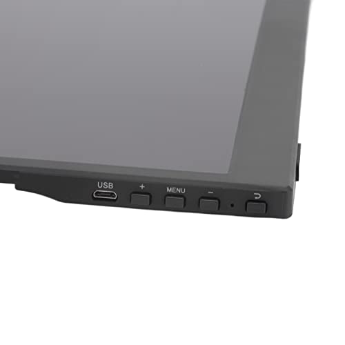 Tgoon 2K Portable Monitor, 15.6in Gaming Monitor LED Backlight with PU Leather Case for Tablet(Black)
