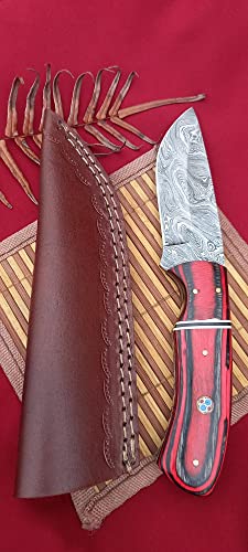 PSK22 - 1| 3| 5| 10| 15| 20 Pieces Pack Bulk Lot, Full Tang Hand Made Damascus Hunting Knife With Pakka Wood Handle, Camping Gift, Bulk Discounted (20 Pieces)