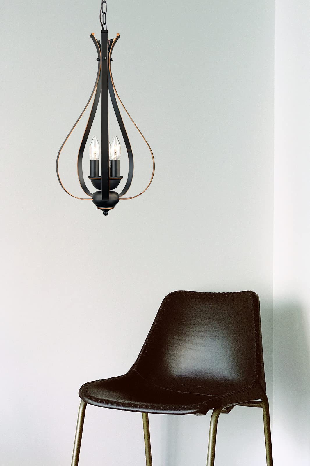LaLuLa Chandeliers Bronze Chandelier Lighting Modern Farmhouse Chandeliers Rustic Chandelier 3 Light Hanging Light Fixture