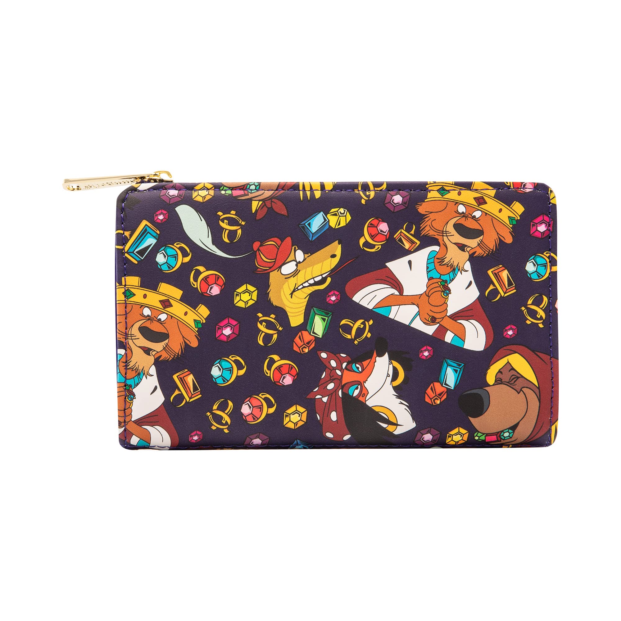 Loungefly: Disney - Robin Hood King John and Fortune Tellers Polyester Wallet, Amazon Exclusive,Multicolor,WDWA1766