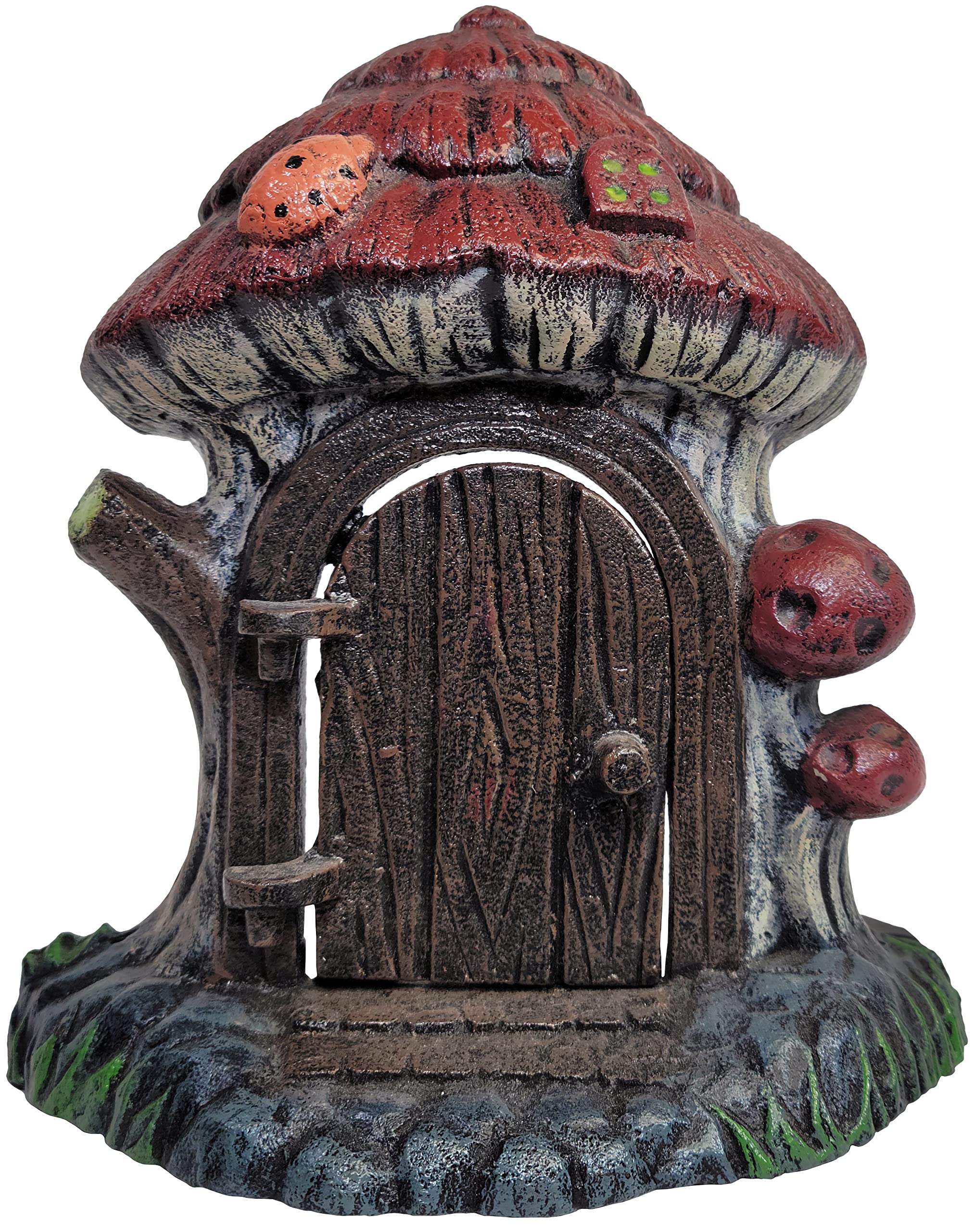 Lulu Decor, 100% Cast Iron House Fairy Door Decorative Door Stopper 4 lbs 5 oz