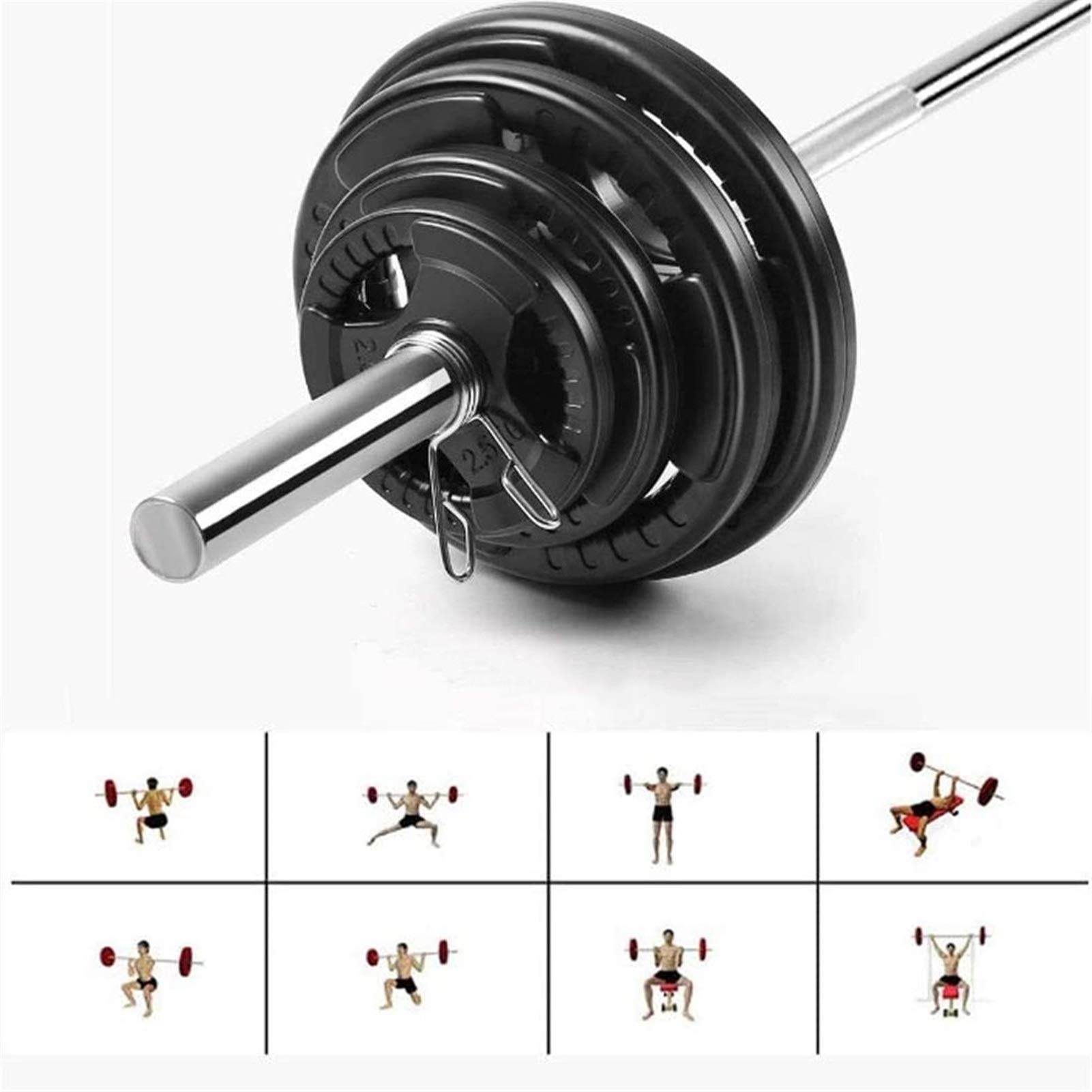 MQQ Dumbbell Bars,1.2m/1.5m Weights Olympic Barbell Dumbbell Handle Weightlifting Power Lifting, Weight Bar with Copper Sleeve Connection Pad Ideal for Biceps