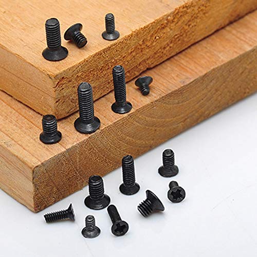 shyness 720Pcs Countersunk Flat Mini Screw Set M1.4 M1.7 M2 M2.5 Carbon Steel Computer Notebook Laptop Screws Kit
