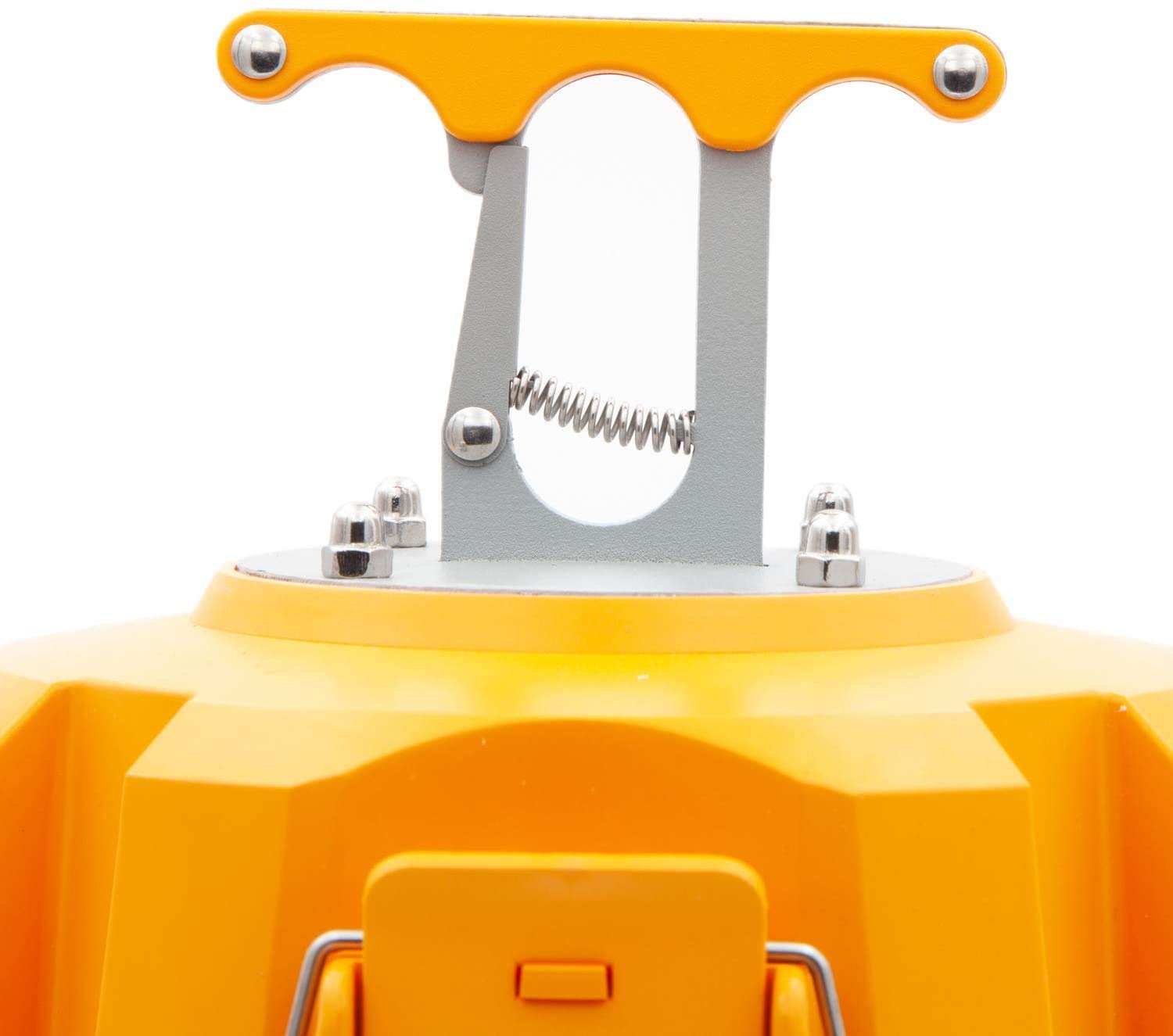 LB74101 100W LED Temporary Work Light 5000K 12500Lm Outdoor Corded Portable Lights with Stainless Steel Guard & Hook for Mine Wharf Job Site Lighting,IP65 Dust Waterproof,Plug-n-Play