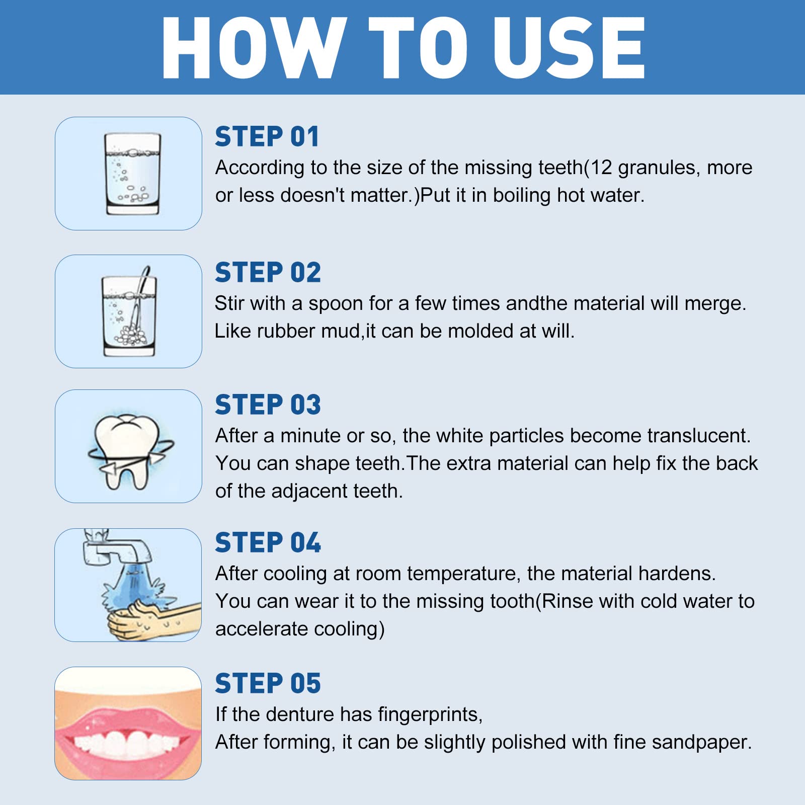 Tooth Repair Kit, Temporary Teeth Replacement Kit, Temporary Teeth Filling Repair Kit