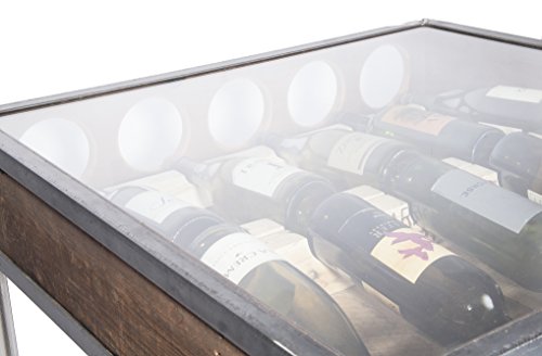 wine rack bar height table