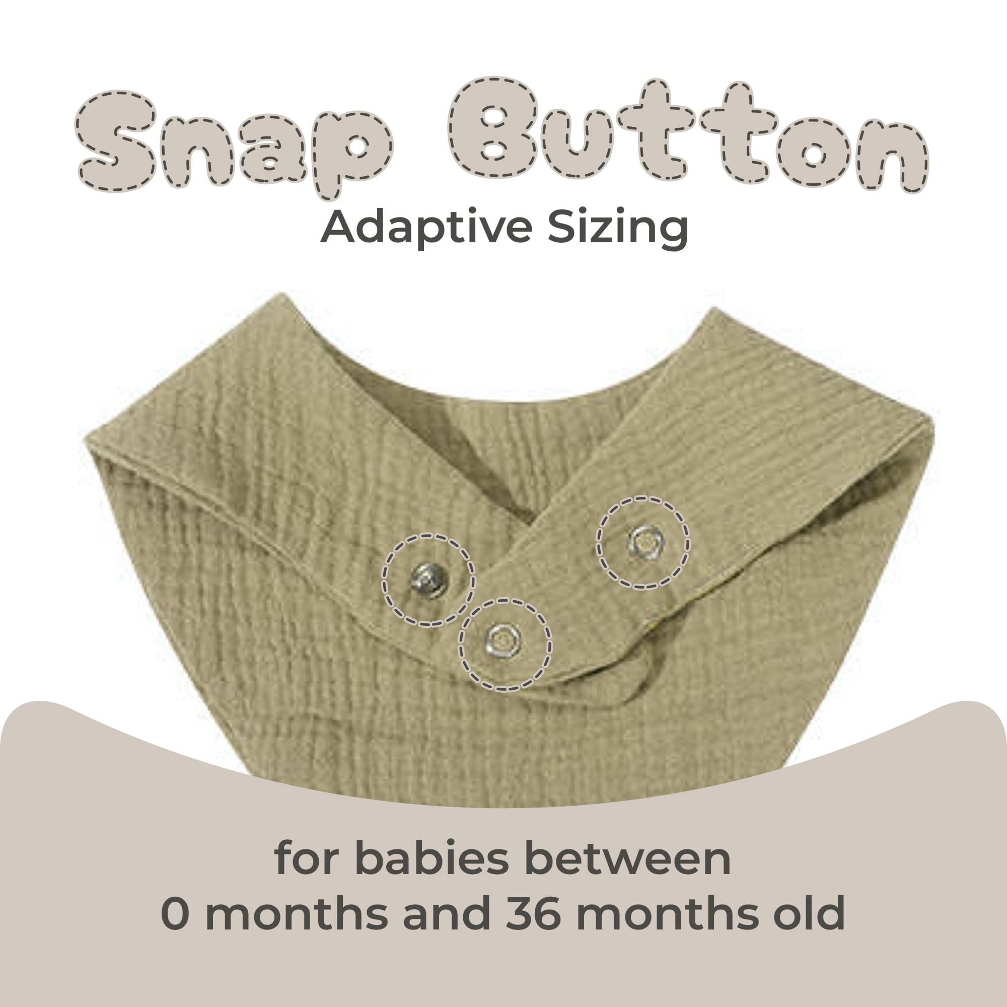 Mother's Heart Bandana Drool Bibs - Natural Cotton Muslin Baby Bibs - Set of 5 for Boys