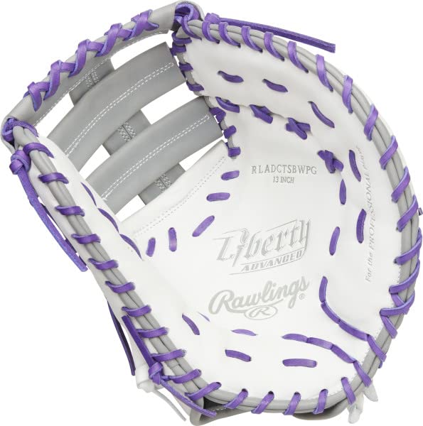 Rawlings Liberty Advanced 2022 Color Series RLADCTSBWPG Fastpitch 1st Base Mitt - 13" (Right-Hand-Thrower)