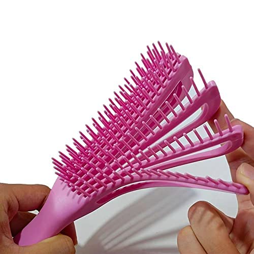 Wet Brush Original Detangler for Curly, Wavy Hair - Detangling Kit with Continuous Spray Bottle, Scalp Massager, Edge Brush, and Rat Tail Comb