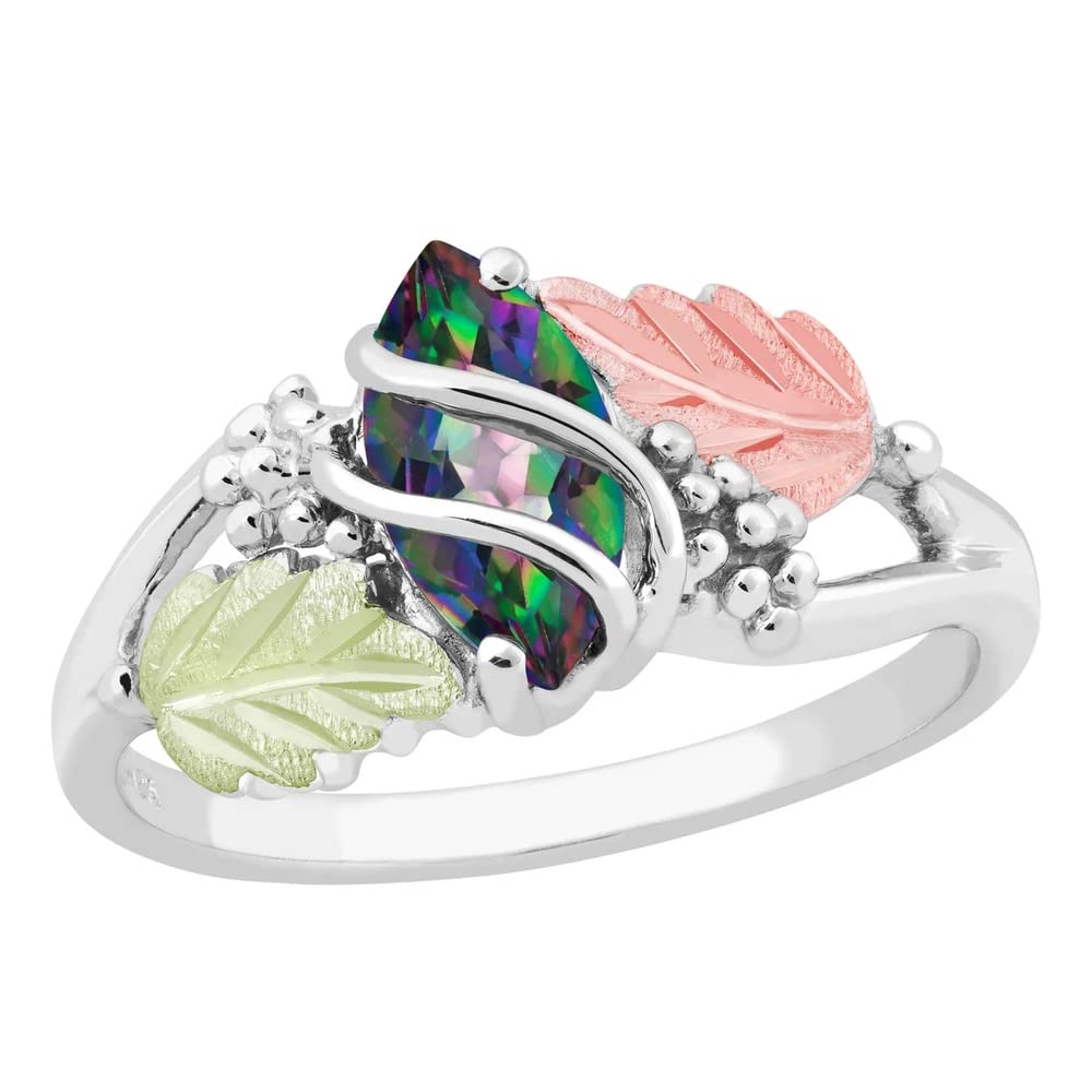 Landstroms Ladies Black Hills Silver Mystic Fire Topaz Ring - MRL02874-471, Size 9