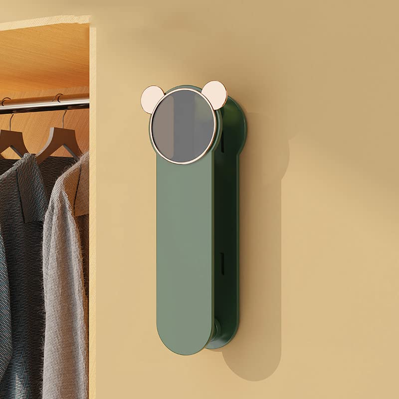 Wall Mounted Hanger Organizer, Expandable Clothes Hanger Storage Rack, No Drilling, Space Saving, Foldable Hanger Holder for Home, Closet, Laundry Room
