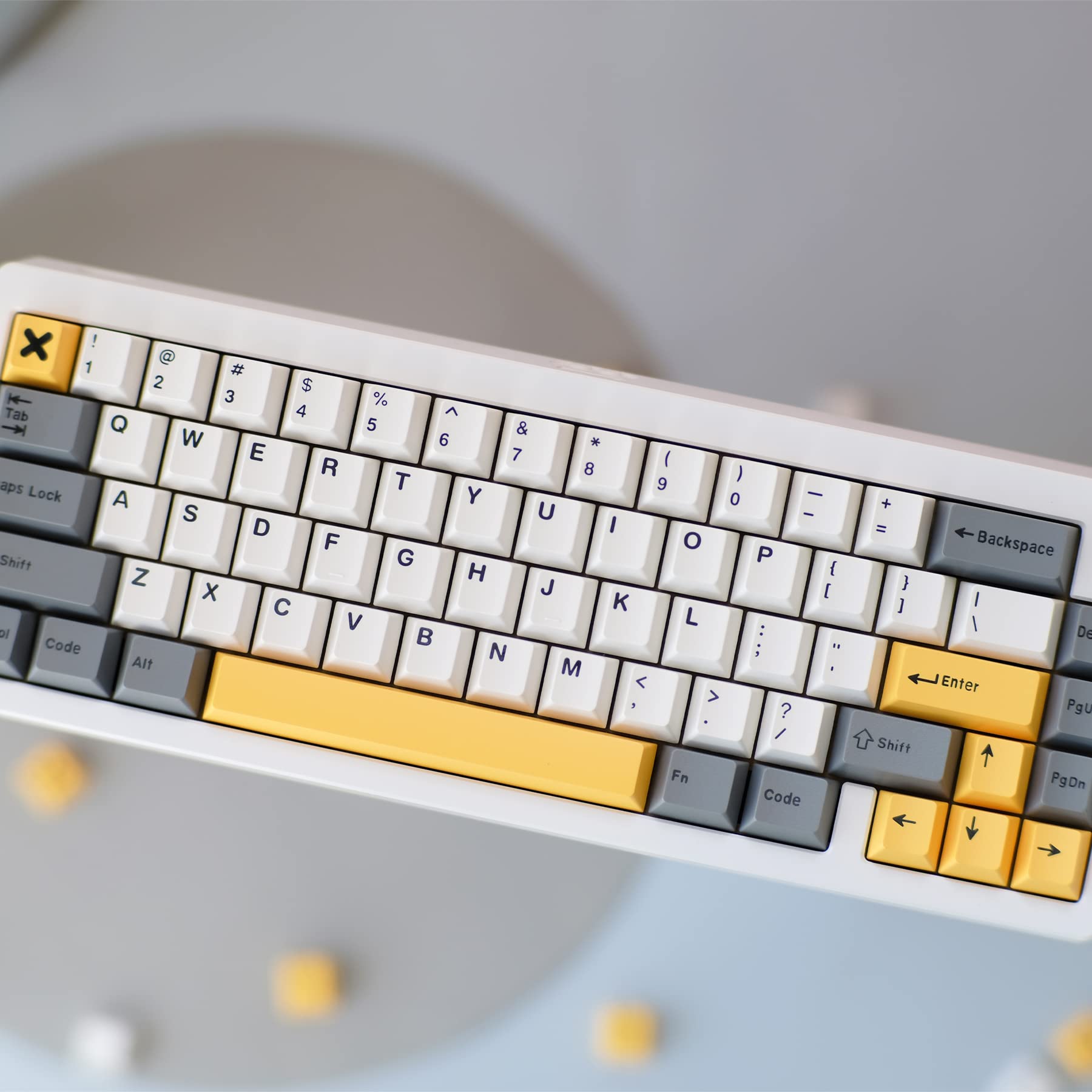 UniCusMech Cherry Profile Keycaps Double Shot ABS 173 Keys ANSI & ISO Layout Keycaps for Mechanical Gaming Keyboard Cherry MX Switches (Heavy Industry)