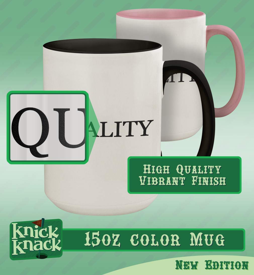 Knick Knack Gifts got officiant? - 15oz Ceramic Colored Inside & Handle Coffee Mug Cup, Black