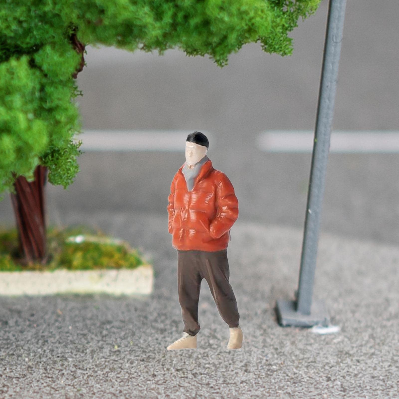 TOOYFUL Resin 1/64 Men Figures S Scale Miniature Fairy Garden Dioramas Desktop Ornament Train Railway DIY Projects Layout Micro Landscape Decor