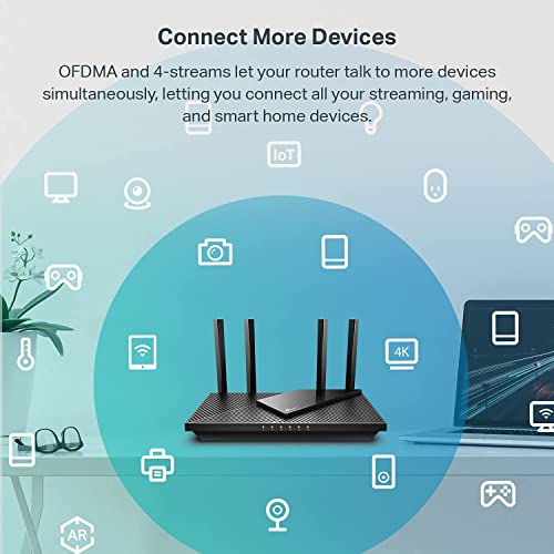 TP-Link AX3000 WiFi 6 Router β 802.11ax Wireless Router, Gigabit, Dual Band Internet Router, VPN Router, OneMesh Compatible (Archer AX55)