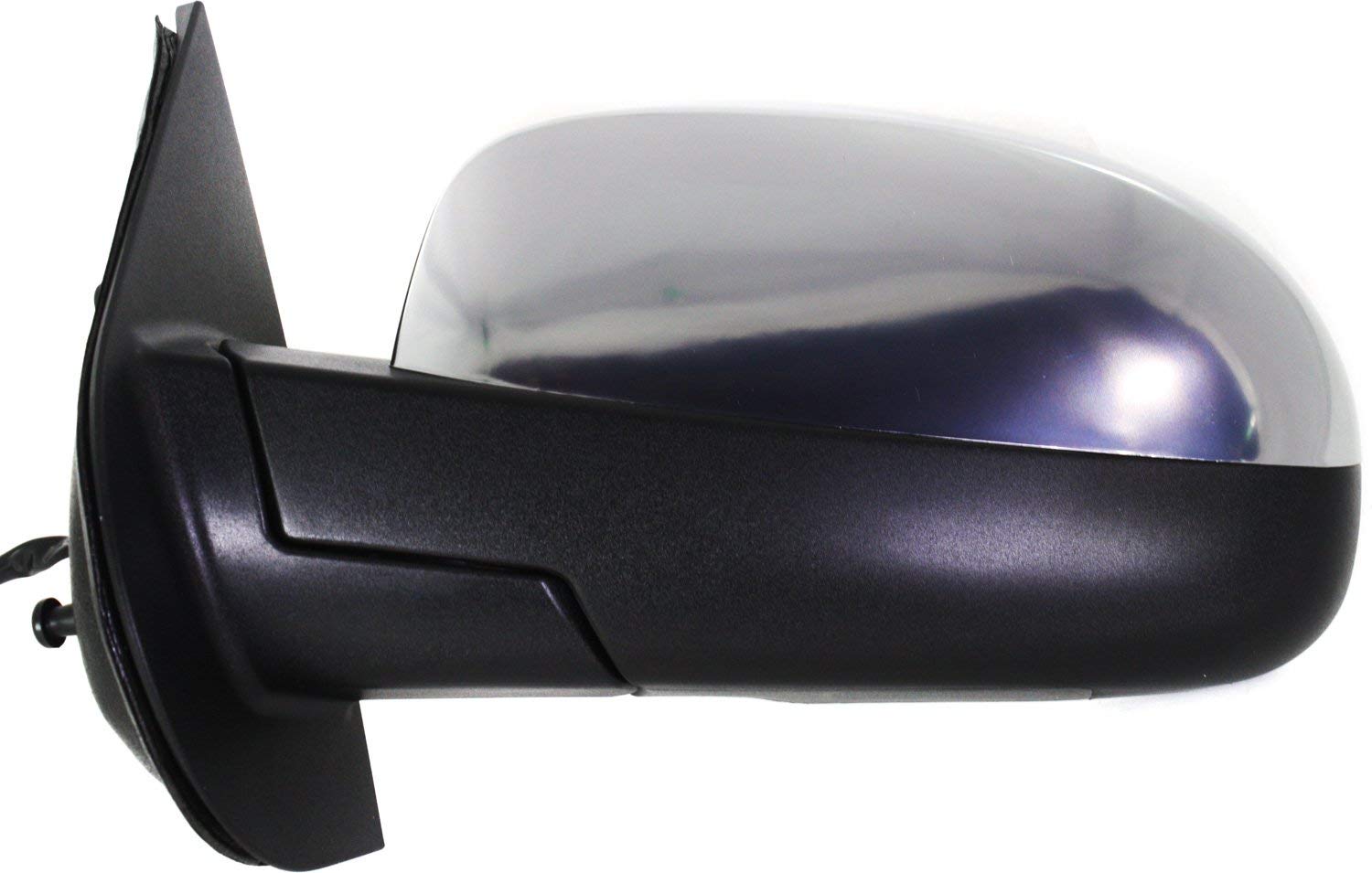 Kool Vue Left & Right Power Heated Mirrors Compatible With Chevrolet Silverado 1500 2007-2013 Manual Fold w/o Signal Light, Blind Spot, Memory, Puddle Lamp & Auto-Dimming Chrome New Body, Off Road Pkg