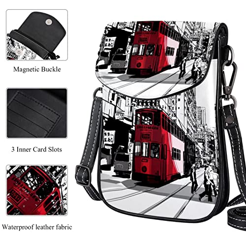 Small Crossbody Bag City Bus Cell Phone Purse Wallet